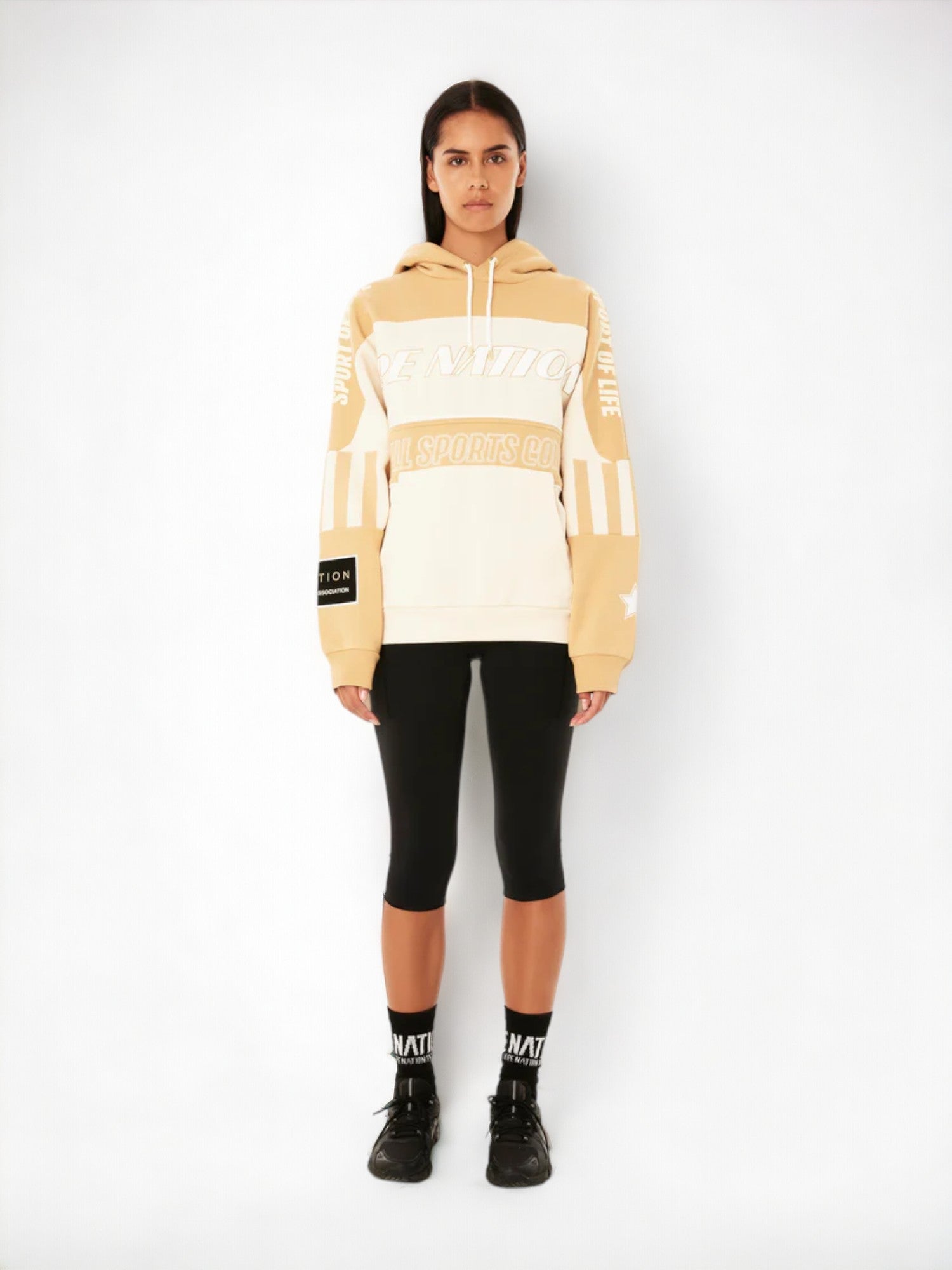 Surpress Hoodie | Sand – grace & maple