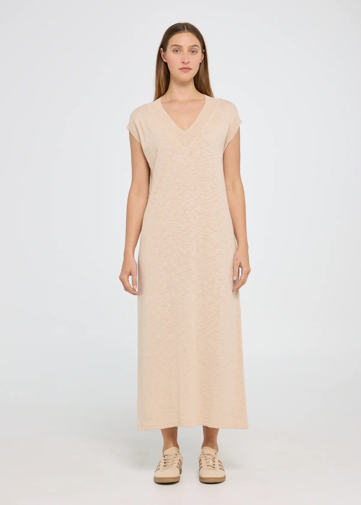 Kimberley Dress | Beige – grace & maple