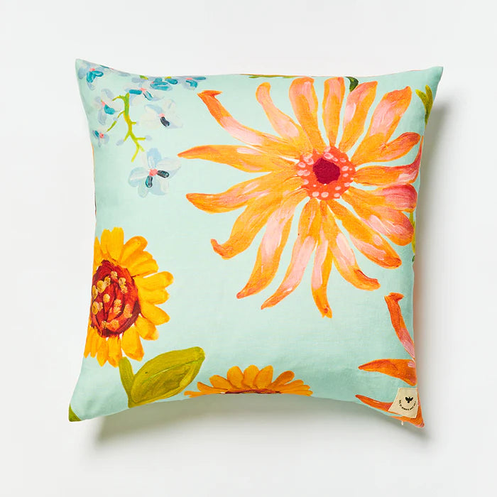 Bonnie & Neil Beach Club Powder Blue Cushion – grace & maple